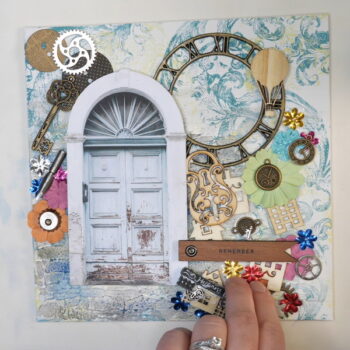 Mixed Media Found Object Art Panel - Hop-A-Long Studio