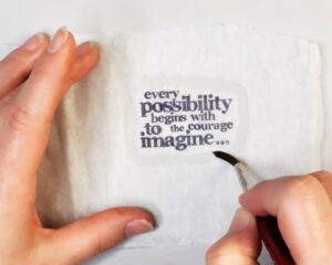 Creating Mixed Media Tissue Paper - Hop-A-Long Studio