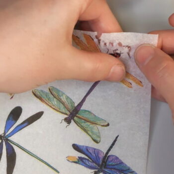 Art Journaling with Napkins - Hop-A-Long Studio