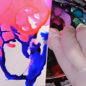 How to use Resist Techniques with Alcohol Inks - Hop-A-Long Studio