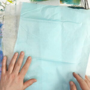 How to Gelli Print on Tissue Paper - Hop-A-Long Studio