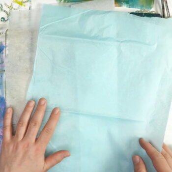 How to Gelli Print on Tissue Paper - Hop-A-Long Studio