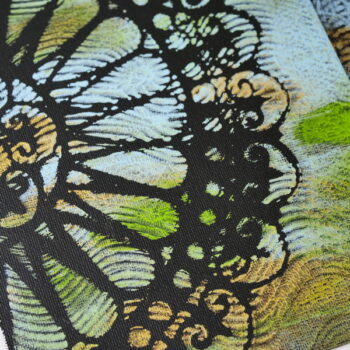 How to Gelli Print on Canvas - Hop-A-Long Studio