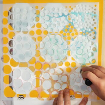 How to Use Layering Stencils to Create Dimensional Images - Hop-A-Long ...