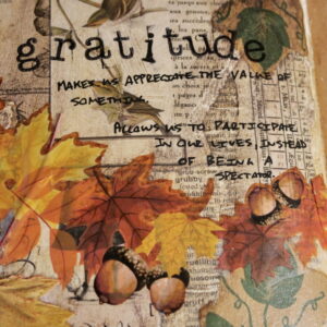 How to Collage with Dried Leaves in Your Journal - Hop-A-Long Studio
