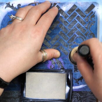 Unique Techniques using Pan Pastels with Watermark Ink - Hop-A-Long Studio