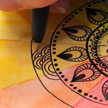 How to Create a Colorful Mandala Using the Color Wheel - Hop-A-Long Studio