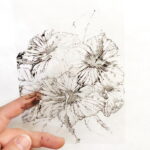 How to Stamp on Acetate Sheets with Inks and Paints - Hop-A-Long Studio