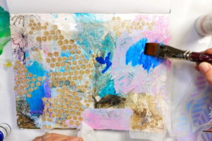 How to Collage with Tissue Paper and Acetate - Hop-A-Long Studio