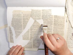 How to Collage with Tissue Paper and Acetate - Hop-A-Long Studio