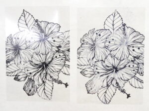 How to Stamp on Acetate Sheets with Inks and Paints - Hop-A-Long Studio