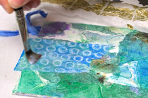 The Secret to Stunning Collages…use Tissue Paper! - Hop-A-Long Studio