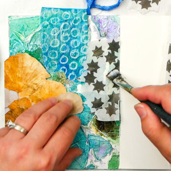 The Secret to Stunning Collages…use Tissue Paper! - Hop-A-Long Studio